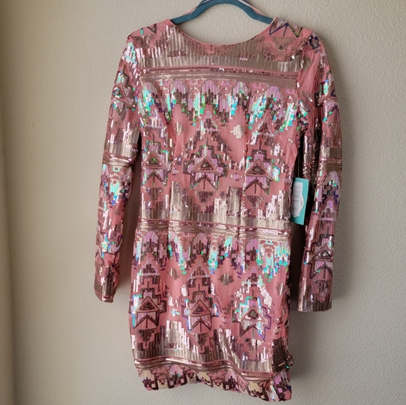 Filly Flair | Dresses | Filly Flair Pink Sequins Dress | Poshmark